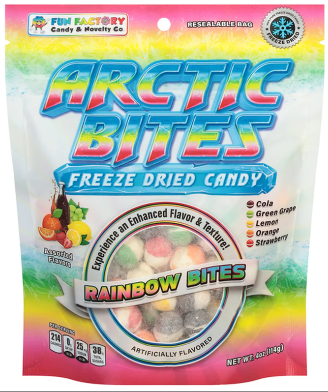 Freeze Dried Sweets - Rainbow Puffs 57g | One Stop British Shop