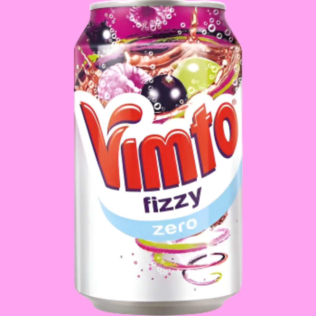 Vimto Zero Fizzy Cans 330ml | One Stop British Shop